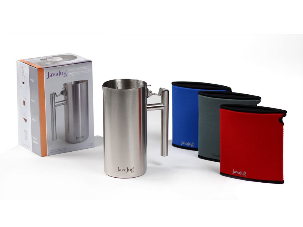 JavaJug1 with JavaJacket (factory seconds) - JavaGear Coffee Products